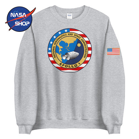 Sweat NASA Apollo 1 ∣ Gris 🇺🇸