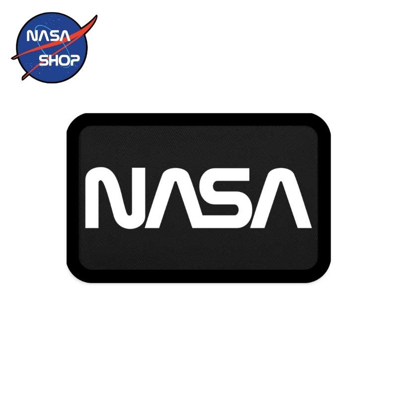 Patch Nasa - Logo Worm Blanc
